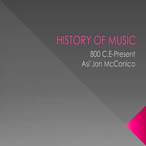 History of music | PPTX