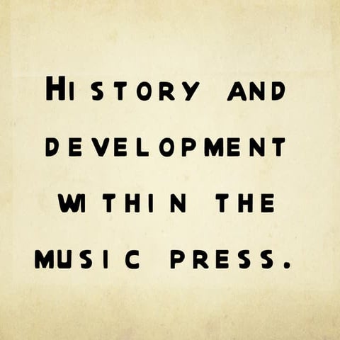 History of music magazines and how it progressed | PDF