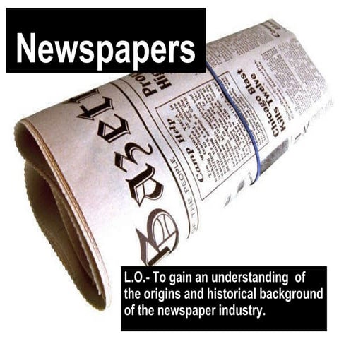 History Of Newspapers | PPT