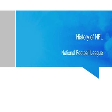 History of NFL | PPTX