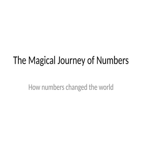 Historical development of numbers | PPTX