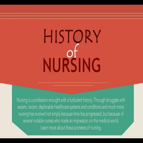 History of nursing | PPTX
