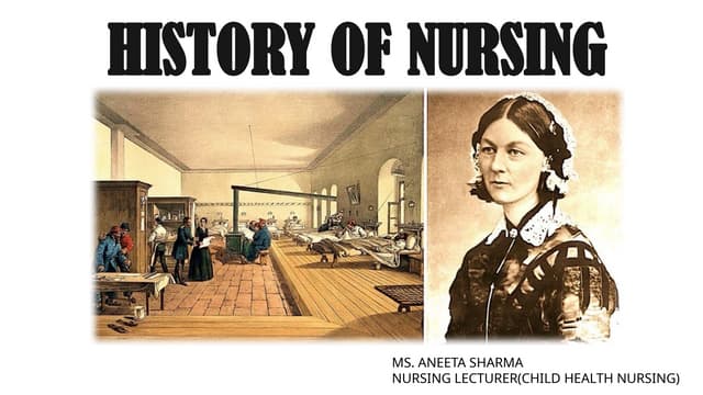 HISTORY OF NURSING and NURSING AS A PROFESSION.pptx