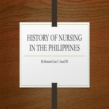 HISTORY OF NURSING IN THE PHILIPPINES | PPTX