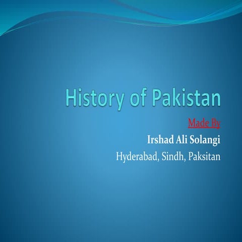 History of Pakistan since 14th of August 1947 | PPTX