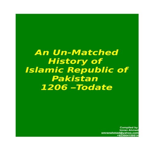 History of pakistan 1912 to date | PDF