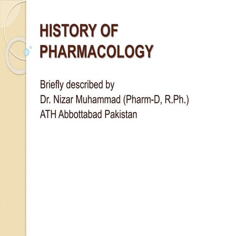 Common term in pharmacology | PPTX