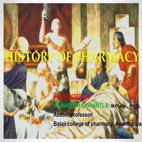 History of pharmacy | PPTX