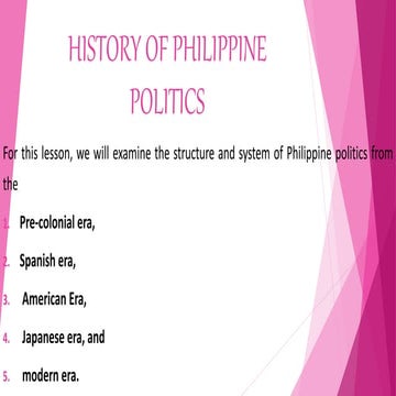 Social System of Pre-Colonial Period in the Philippines | PPTX