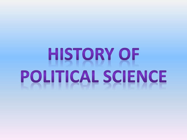 Traditional And Modern Approaches of Political Science | DOCX