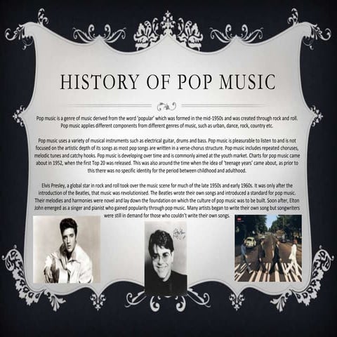 History Of Pop Music | PPT