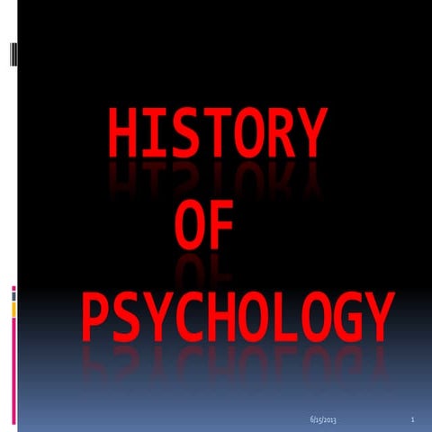 Psych 101 - Introduction to Psychology - Lecture 1 | PPTX