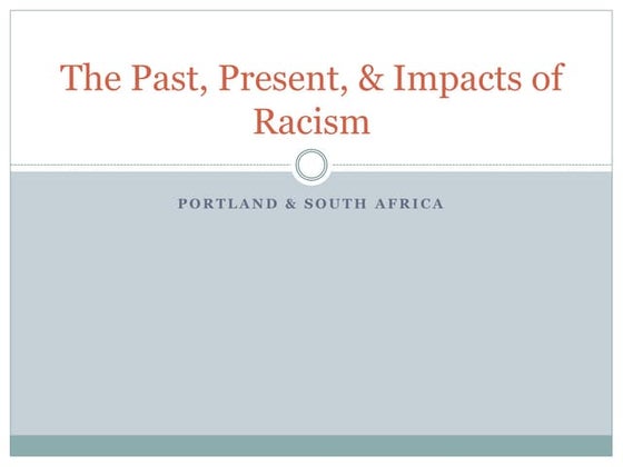 Racism Presentation | PPT | Debated Sensitive Social Issues | Sensitive ...