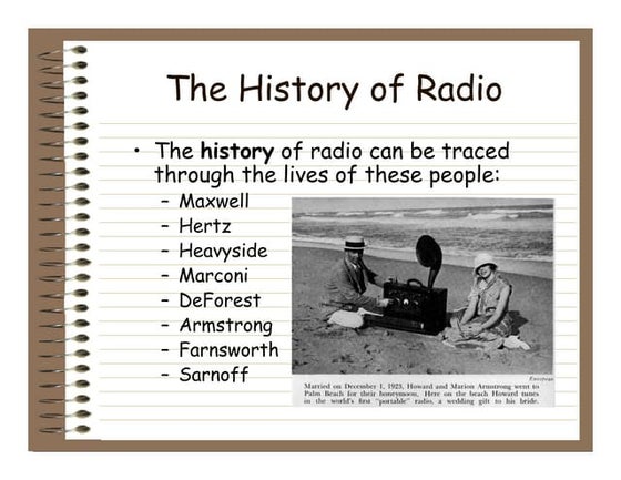 History of radio and its developments | PPT