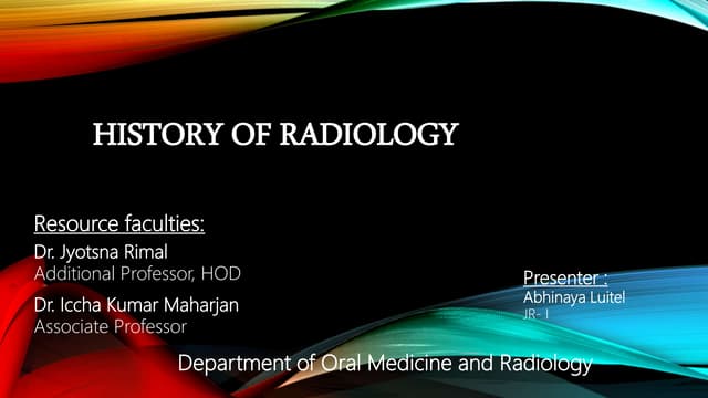 Nitin Doshi - Radiology Facts | PDF