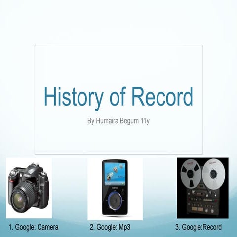 History of record[1] | PPT