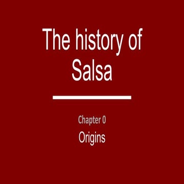 History of salsa | PPTX