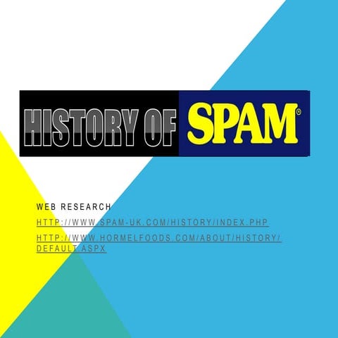 History of spam | PPTX