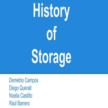 History of storage | PPTX