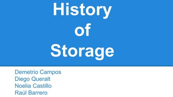 Storage | PPT