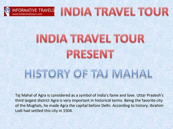 About taj mahal | PDF