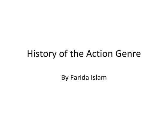 History of action genre | PPT