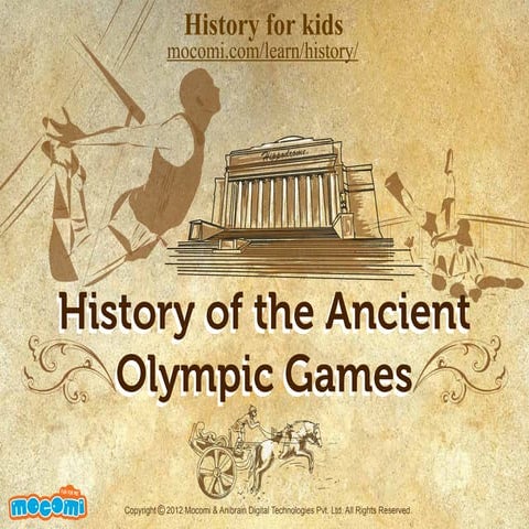 History of the Ancient Olympic Games – Mocomi.com