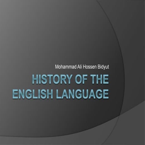 History of the english language | PPT
