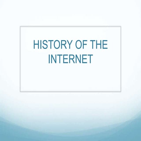 History of the internet | PPT