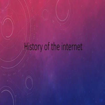 History of the internet | PPT