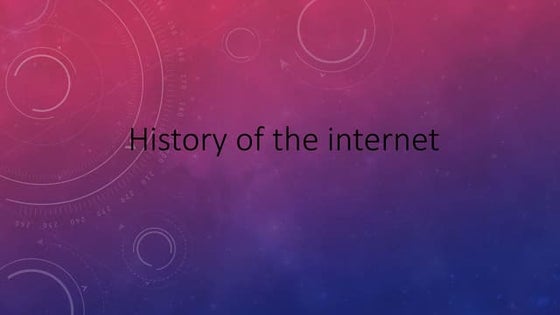 History Of Internet By Magalit Christine Pptx