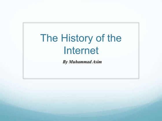 Activity 10 timeline history of internet | PDF