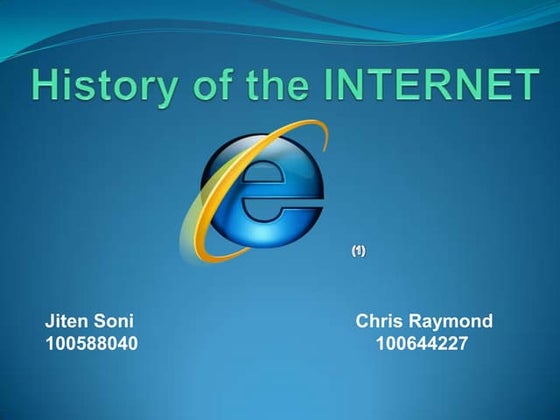 The History Of The Internet Presentation | PPT
