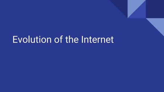 History of the internet | PPT