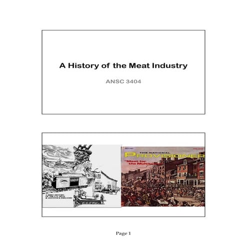 History of the_meat_industry | PDF