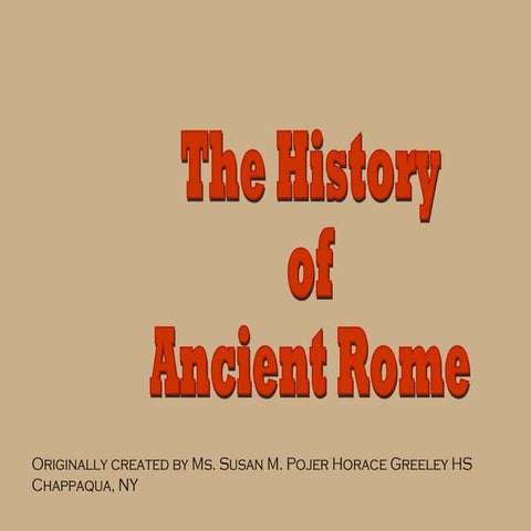 History of the roman empire | PPT