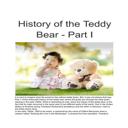 History of the Teddy Bear - Part I.pdf