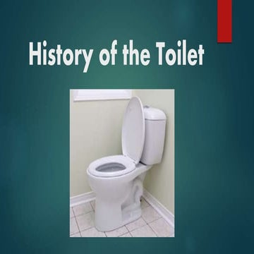 History of the toilet | PPTX