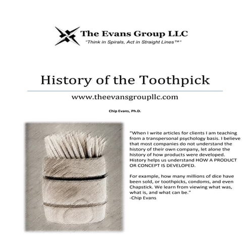 History of the toothpick | PDF