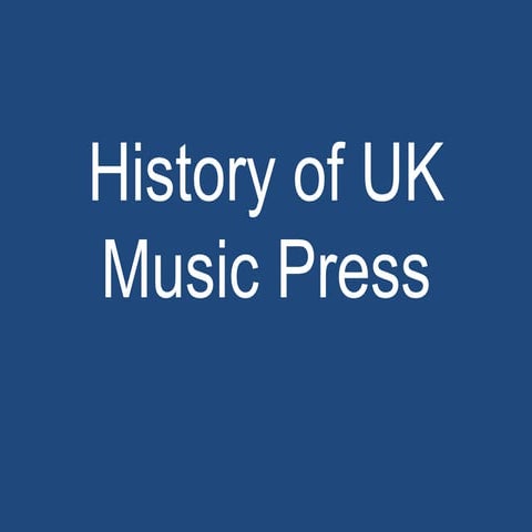 The History of Music Magazines | PPTX