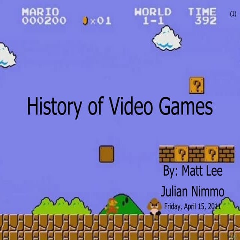 History of Video Games | PPT