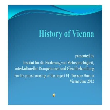 History of Vienna - IFMIK | PDF