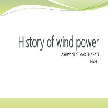 History of wind power | PPTX