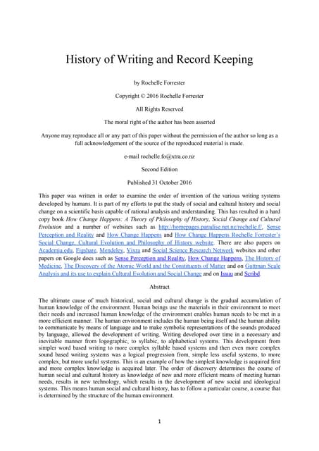 The history of writing | PPTX