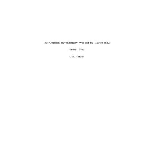 Survey of American Military History | DOC