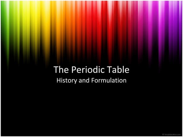 History Of Periodic Table | PPT