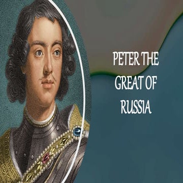 History peter the great 1672- 1725 | PPT