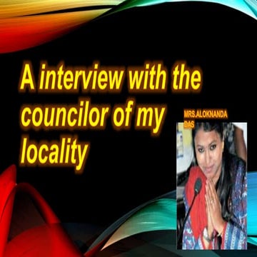 an interview with local councillor | PPT