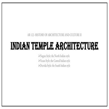 Indian History of temple include konark and bhuwneshwar | PDF