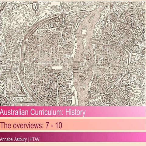 Australian Curriculum History - how to deal with the overviews | PPT